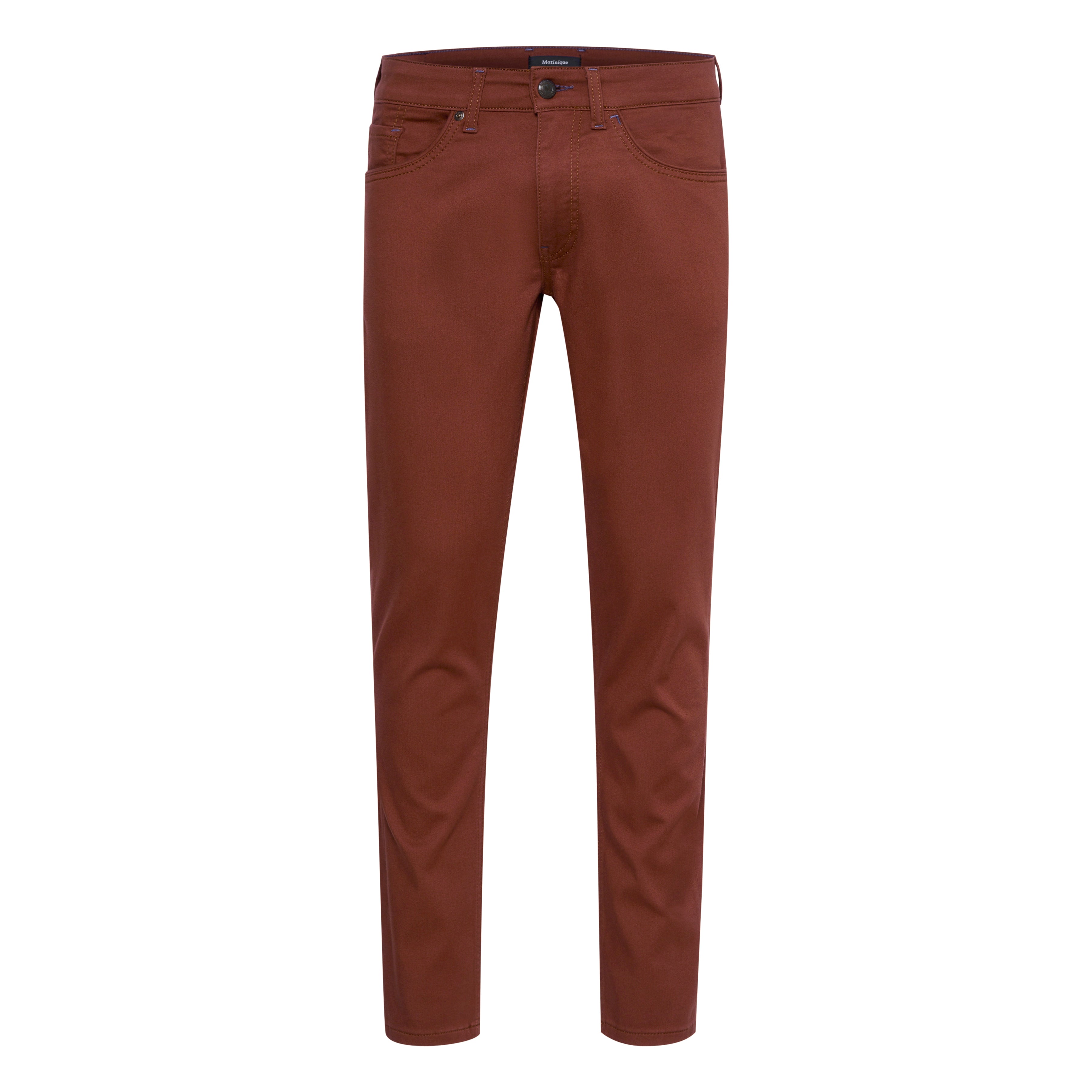 Men's Matinique Pete Pants - Rust Brown - Modern Taper Fit - Stretch ...