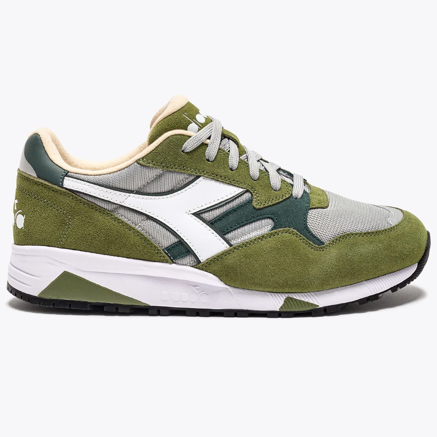 Men's Diadora N902 Suede Trainers - Grey & Green - Leather - – Urban ...